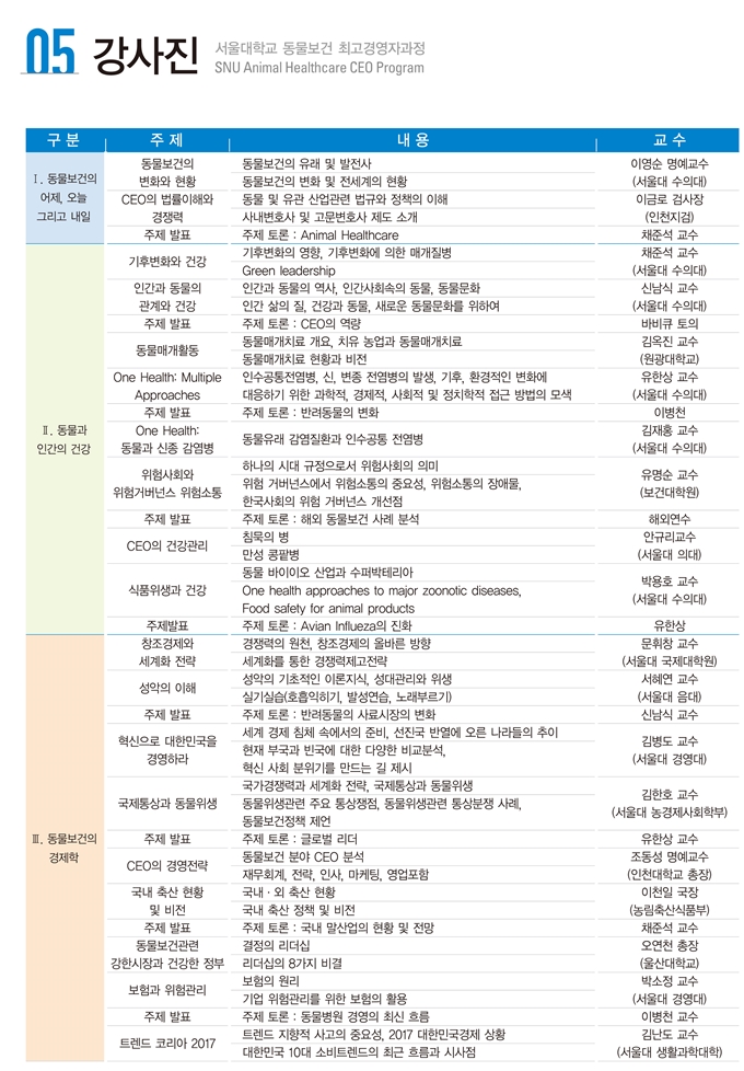 170106 동물보건최고경영자과정 2기 – 데일리벳