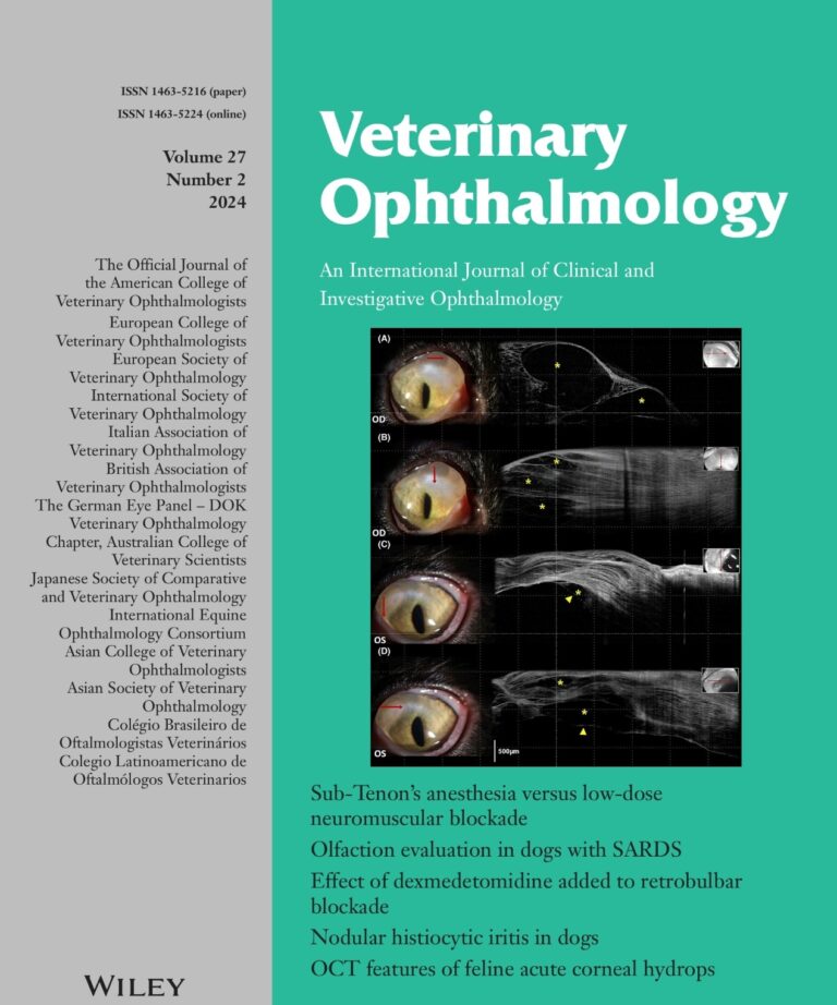 정만복 박사·유석종 원장 논문, Veterinary Ophthalmology 표지 장식 – 데일리벳